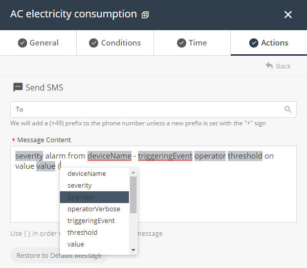 How to add rules in Axonize's IoT rules engine. user guides.