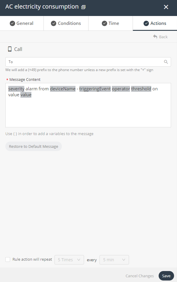 How to add rules in Axonize's IoT rules engine. user guides.