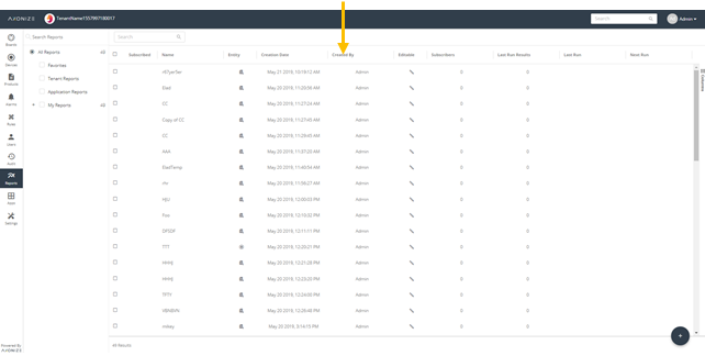 Custom Reports - Axonize